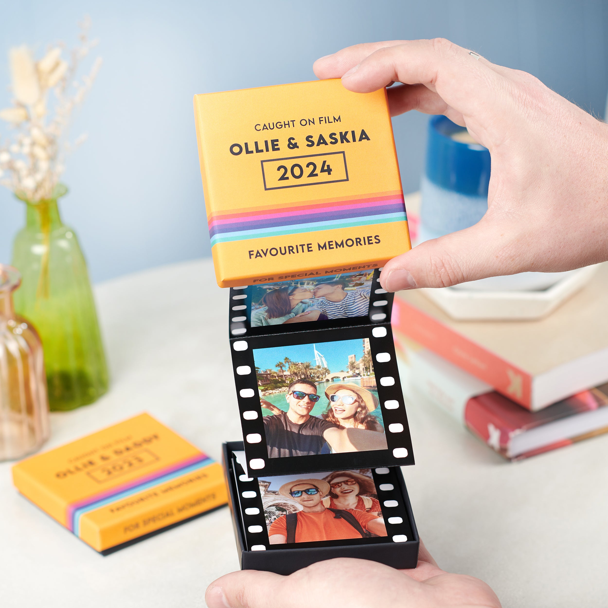 Personalised Retro Style Photo Reel Pop Out Photo Box | oakdenedesigns ...